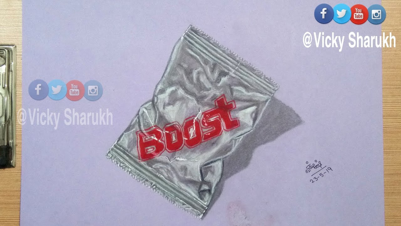 Boost Realistic Drawing Using Colour Pencils | realistic Drawing ...