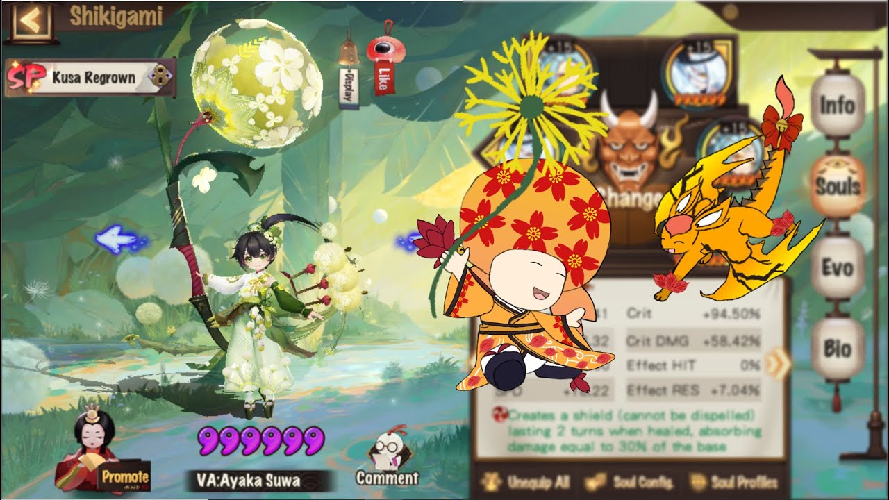 Onmyoji Duel Testing SP Kusa - YouTube
