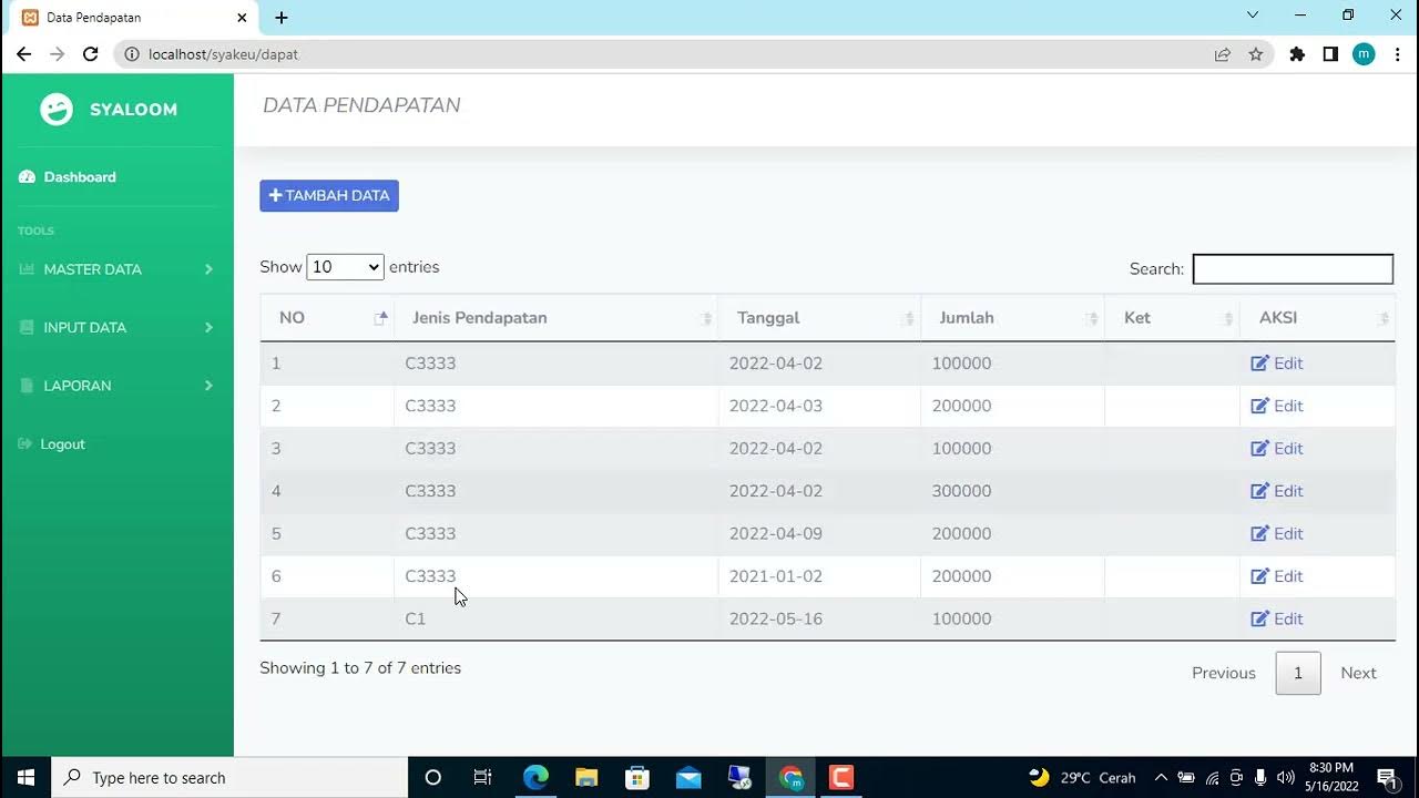 SOURCE CODE APLIKASI KEUANGAN GEREJA BERBASIS WEB DENGAN CODEIGNITER ...