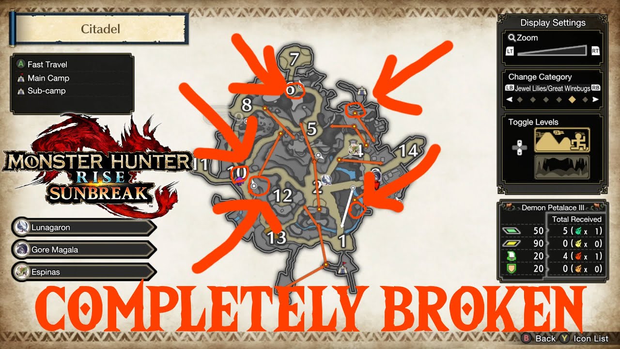 COMPLETELY BREAK THE CITADEL MAP [MHR SUNBREAK] - YouTube