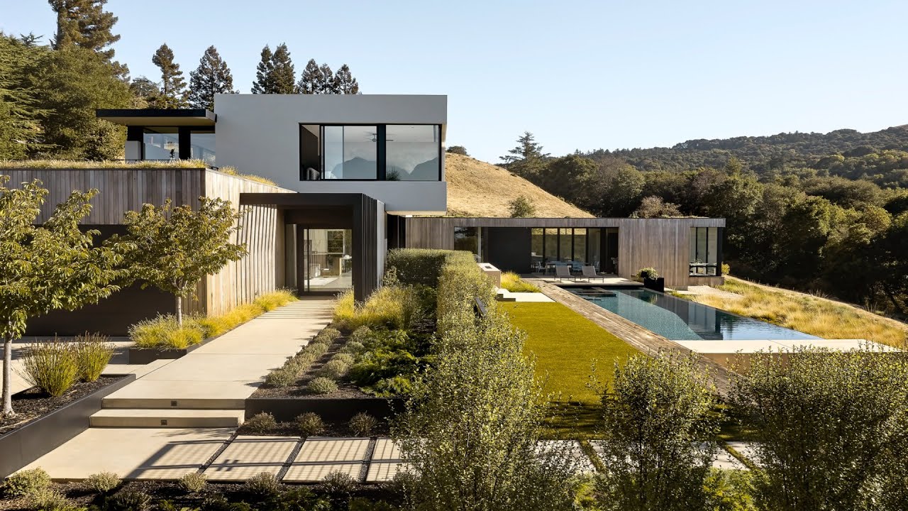 Rau Haus By Feldman Architecture In PORTOLA VALLEY, UNITED STATES - YouTube