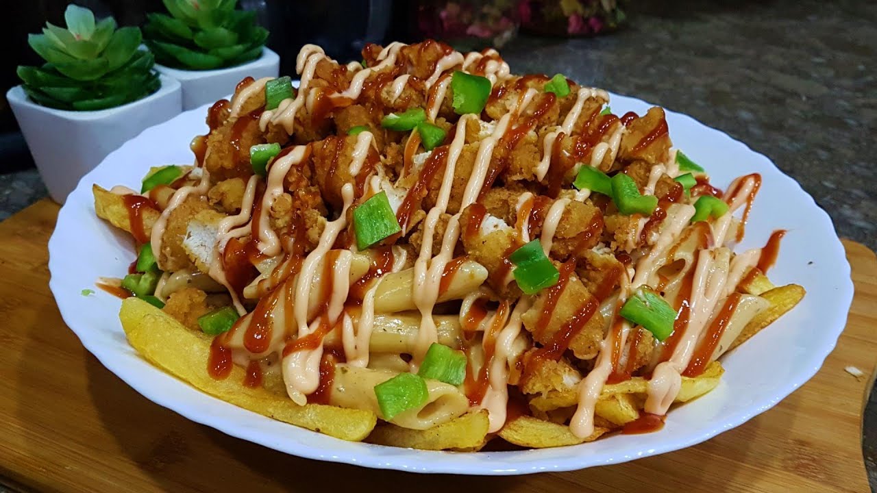Loaded Mac n Cheese Fries Recipe - YouTube