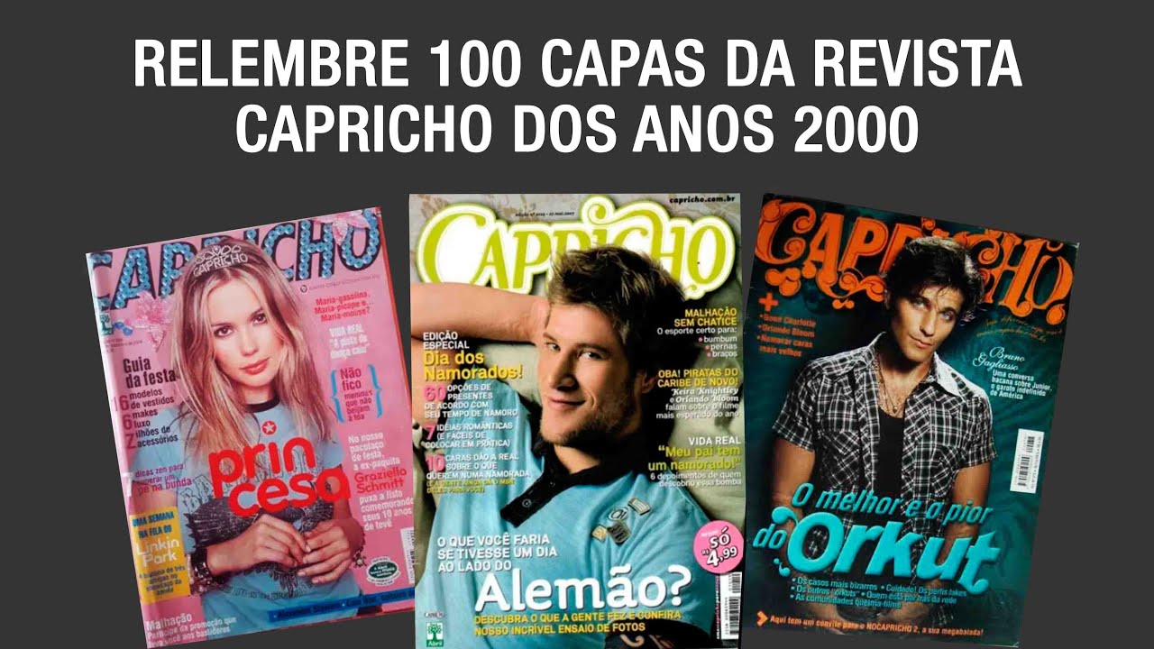 Relembre 100 Capas da Revista Capricho dos Anos 2000 - YouTube