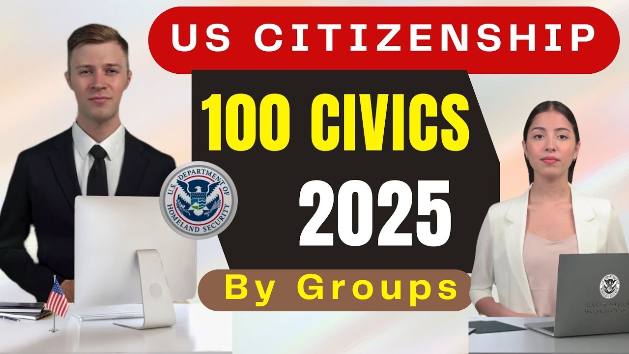 New U.S. Citizenship Test 2025 | USCIS 100 civics questions and answers ...