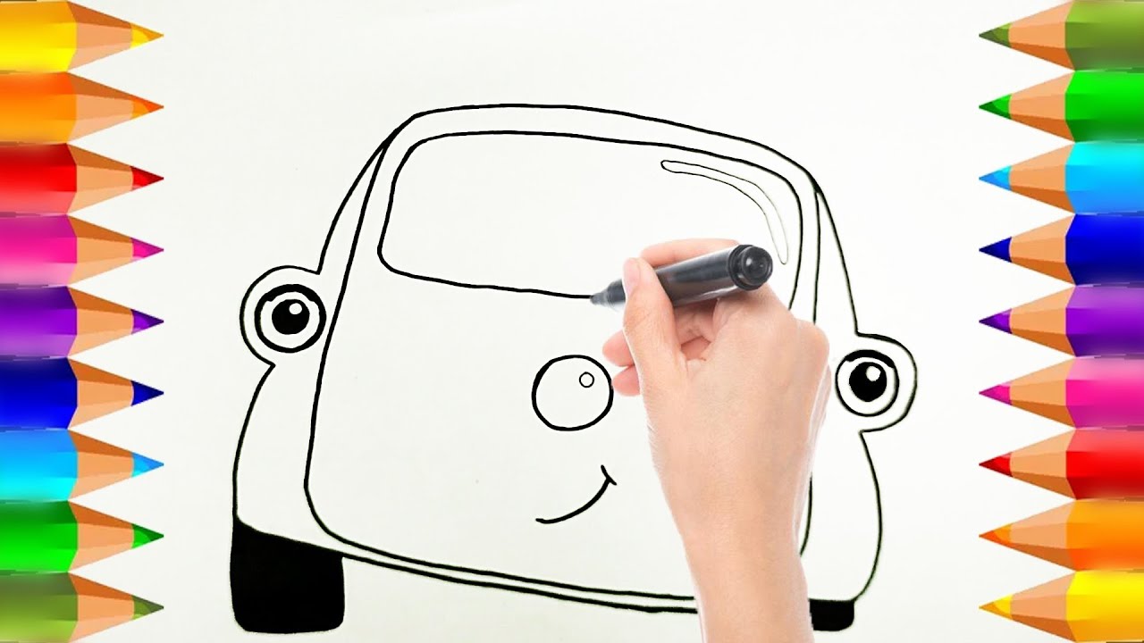 Cómo dibujar a Tuni, el Auto de Plim Plim | Dibujos para niños - YouTube