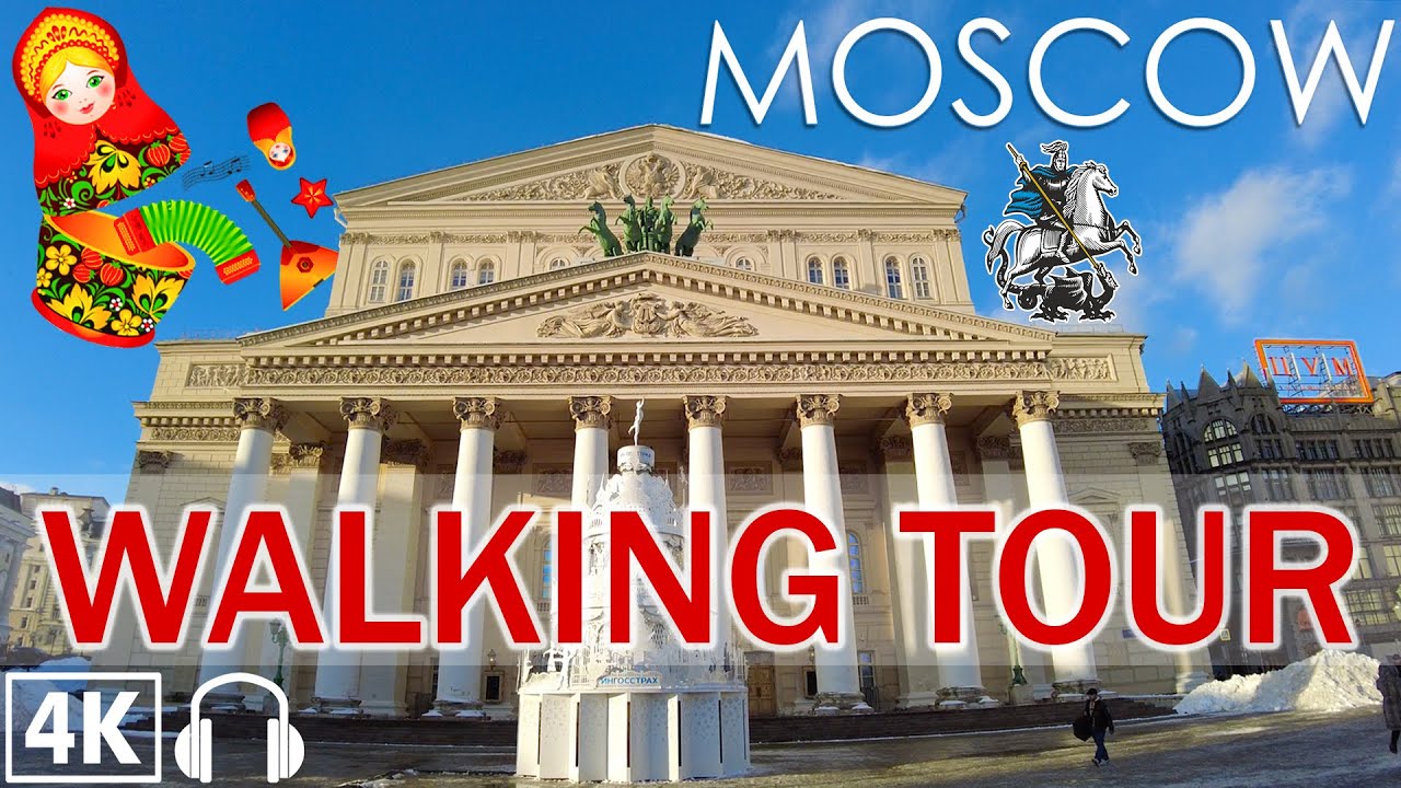 Moscow Walking Tour 4K: Sunny Winter Walk Around Red Square | Russia ...
