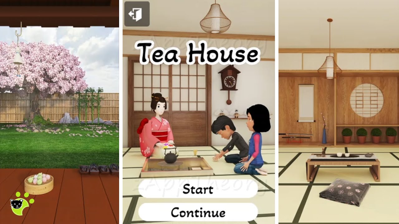 Tea House Escape Game 茶室 (GBFinger Studio) Full Walkthrough 脱出ゲーム ...
