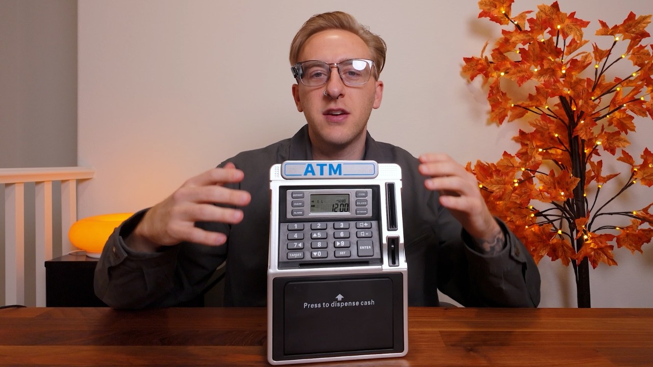 Rechargeable ATM Piggy Bank for Kids | Real Money Saving Machine Review ...