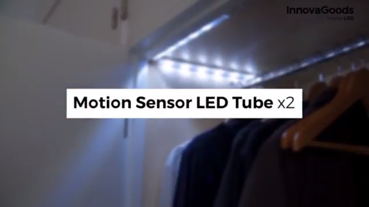 InnovaGoods Home LED Motion Sensor LED Tube x2 - YouTube