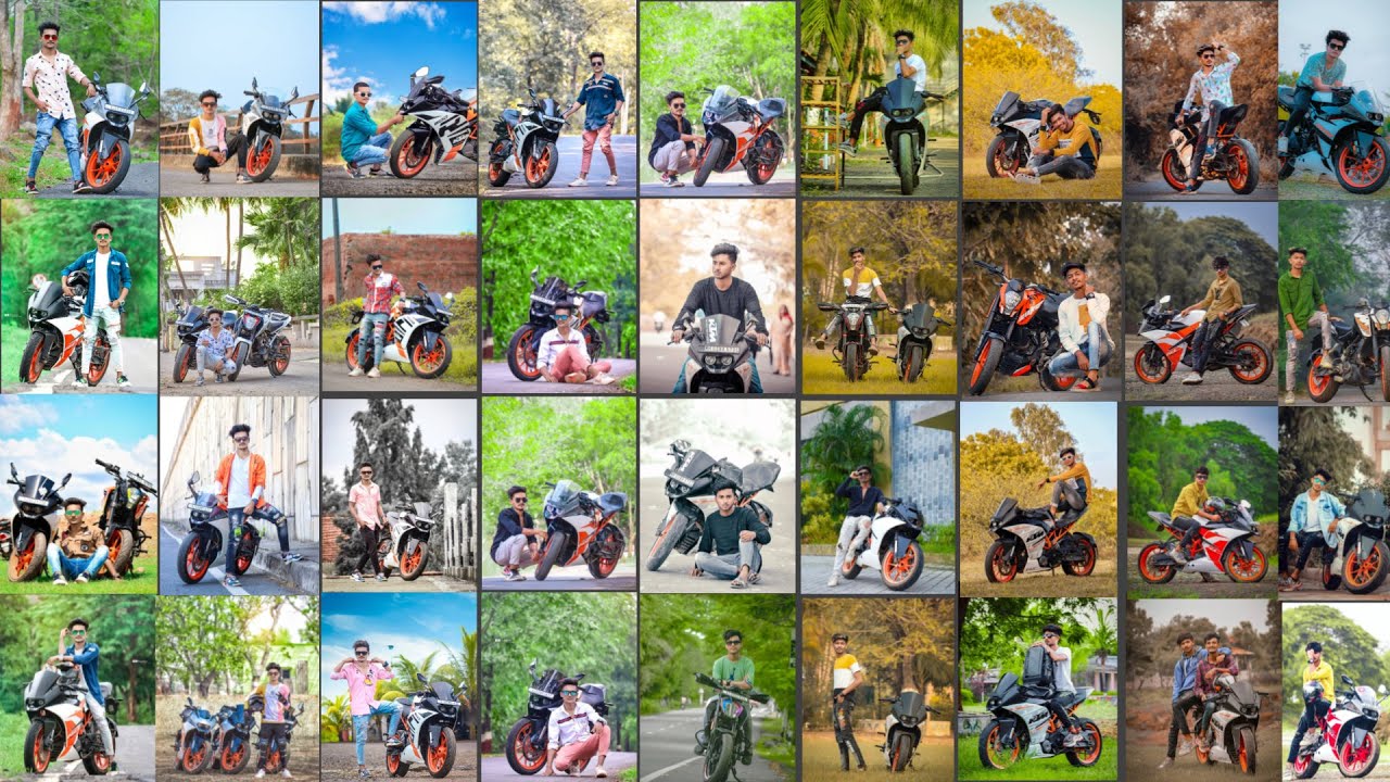 Top 50 New Latest Photoshoot Pose With Bike | KTM Bike Photoshoot Pose ...