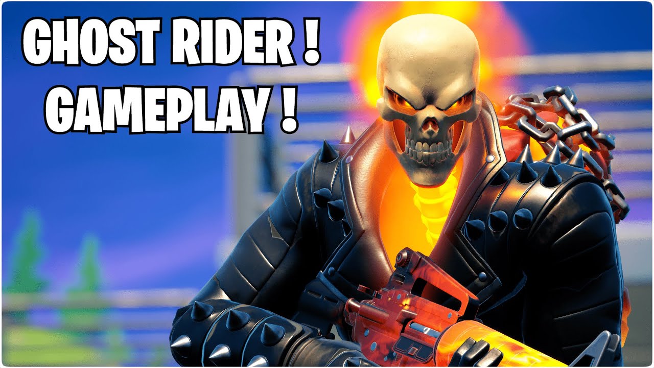 LEAKED "GHOST RIDER" SKIN GAMEPLAY ! (Full set) - Fortnite Battle ...