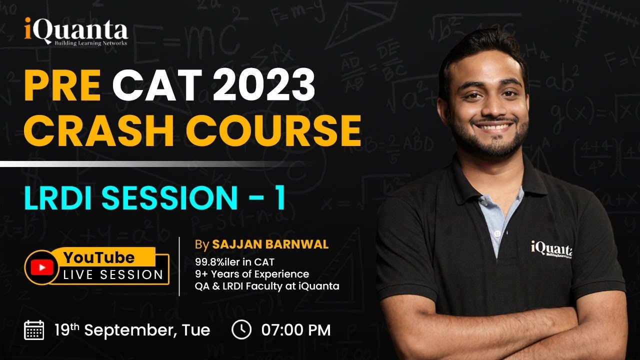 Pre CAT Crash Course 2023 - Logical Reasoning & Data Interpretation ...
