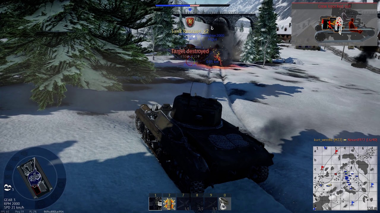 War Thunder: Flanking an Enemy with destruction moment | Shot with ...