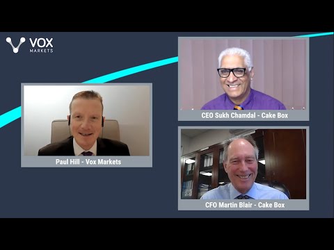 Q&A with Cake Box CEO, Sukh Chamdal & acting CFO, Martin Blair - YouTube
