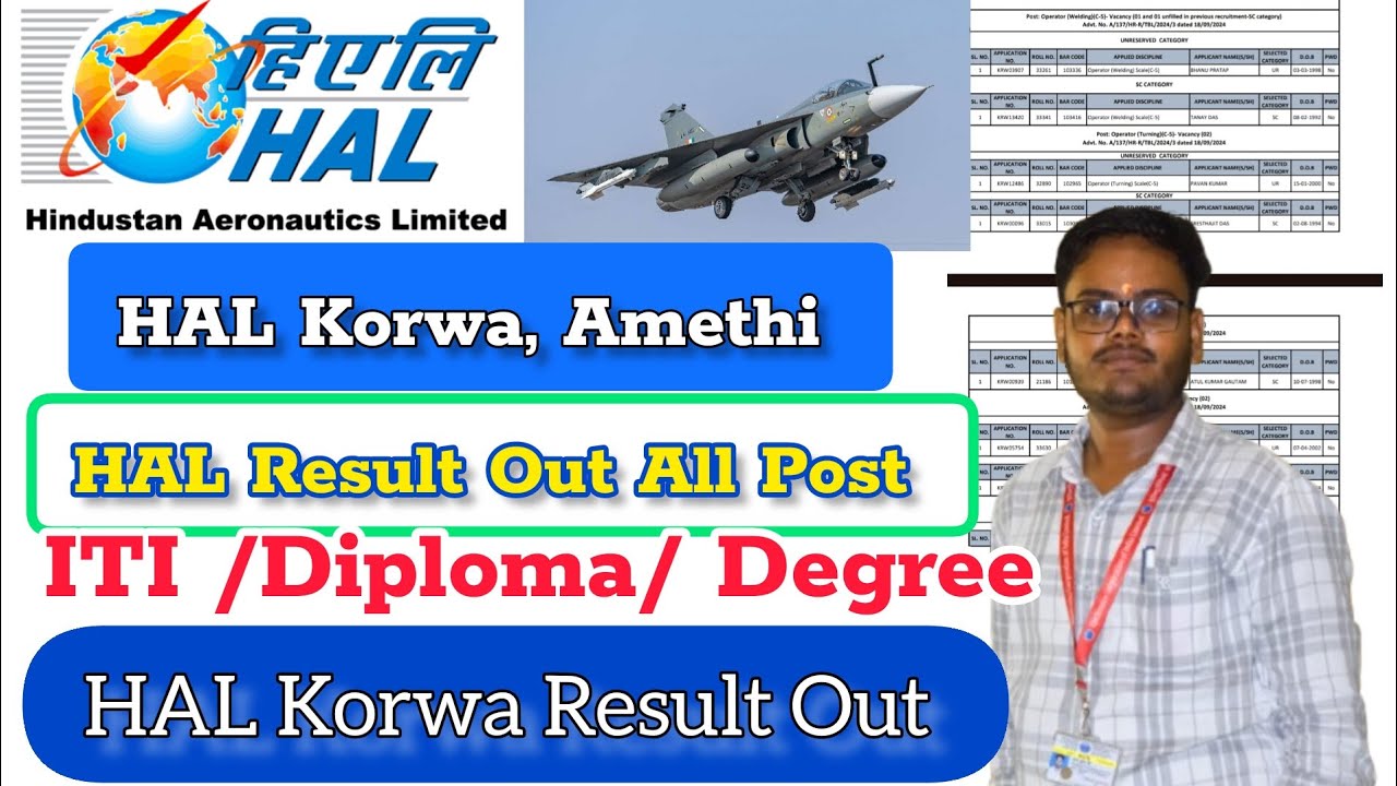 HAL Result Out |HAL Korwa Division resultOut | HAL Korwa result Out ...