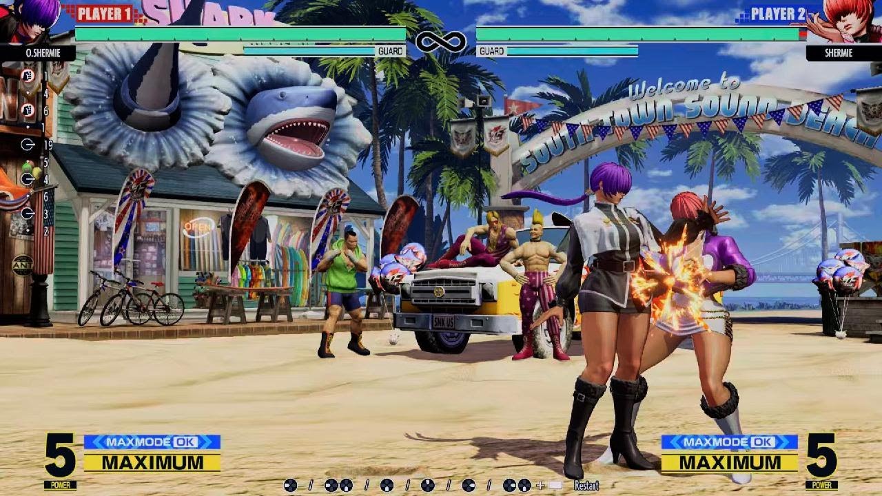 KOF 15 Orochi Shermie practice 02 - YouTube