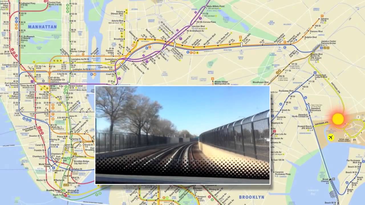How to Get to JFK Airport and Back Using the Subway + AirTrain - YouTube