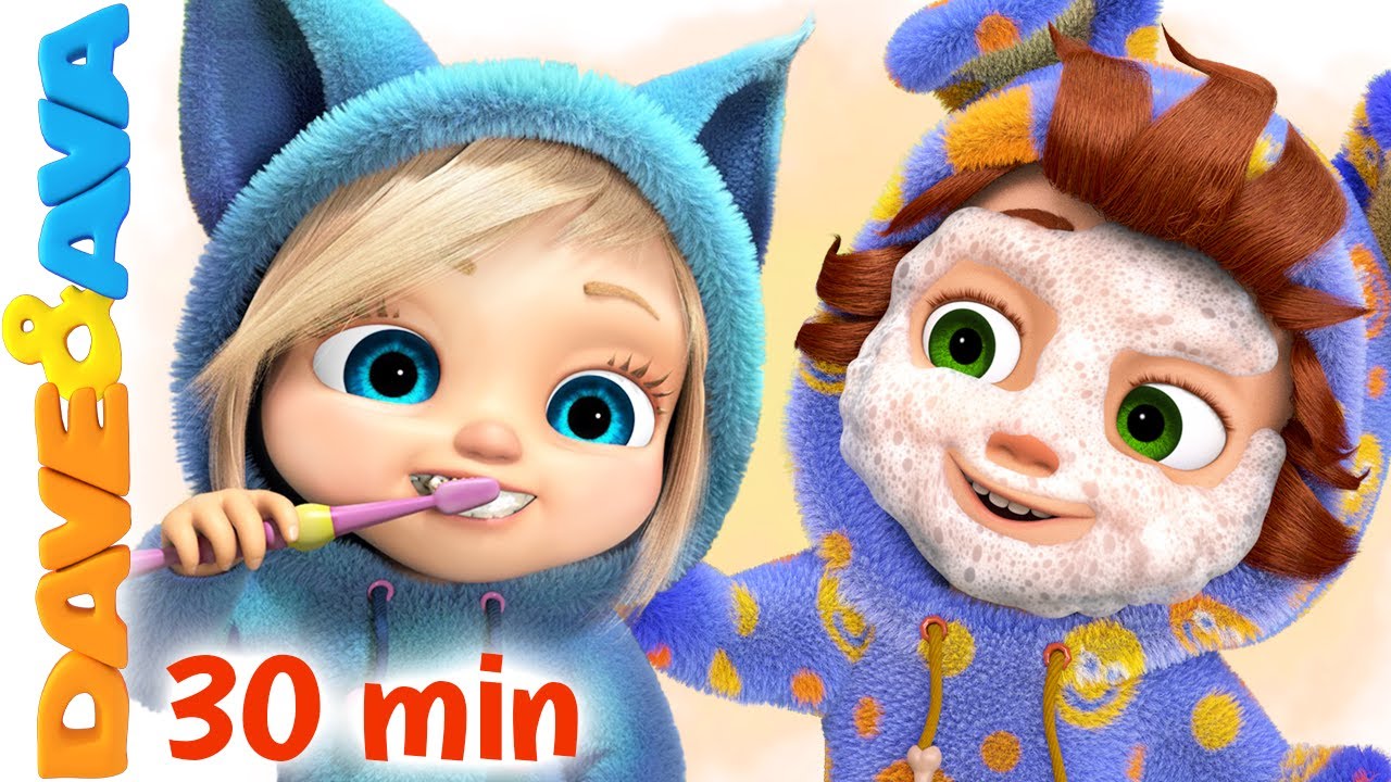 😁 Brush Your Teeth and More Nursery Rhymes | Little Miss Muffet | Baby ...