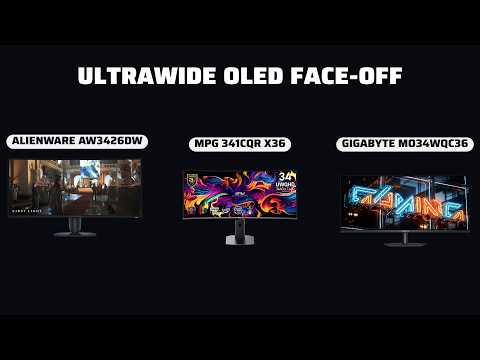 Dell Alienware AW3426DW vs MPG 341CQR QD OLED X36 vs Gigabyte MO34WQC36 – Best OLED Gaming Monitor?
