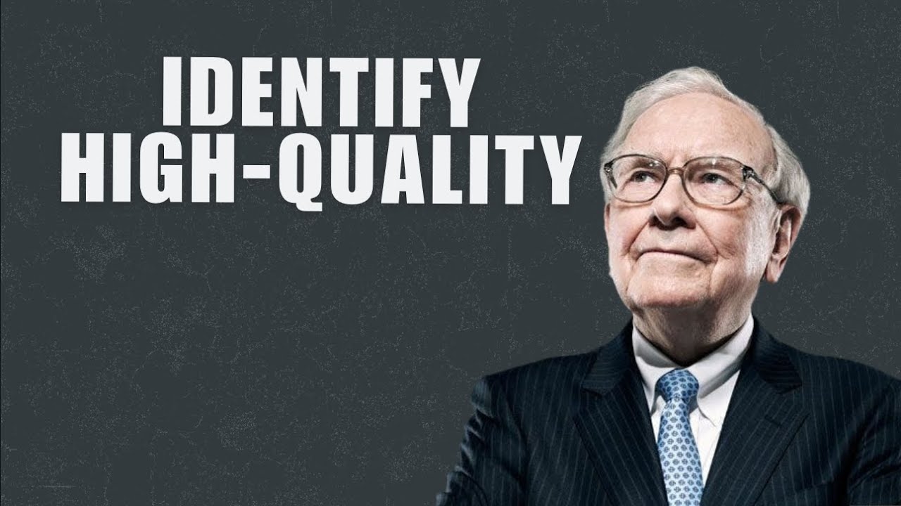 KEY TO INVESTING IN HIGH-QUALITY BUSINESSES - YouTube