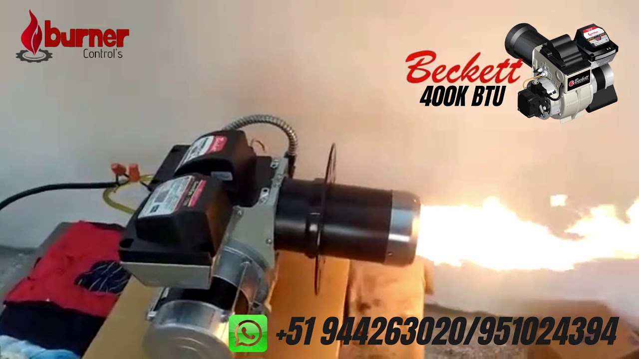 Quemador Beckett 400k BTU - YouTube