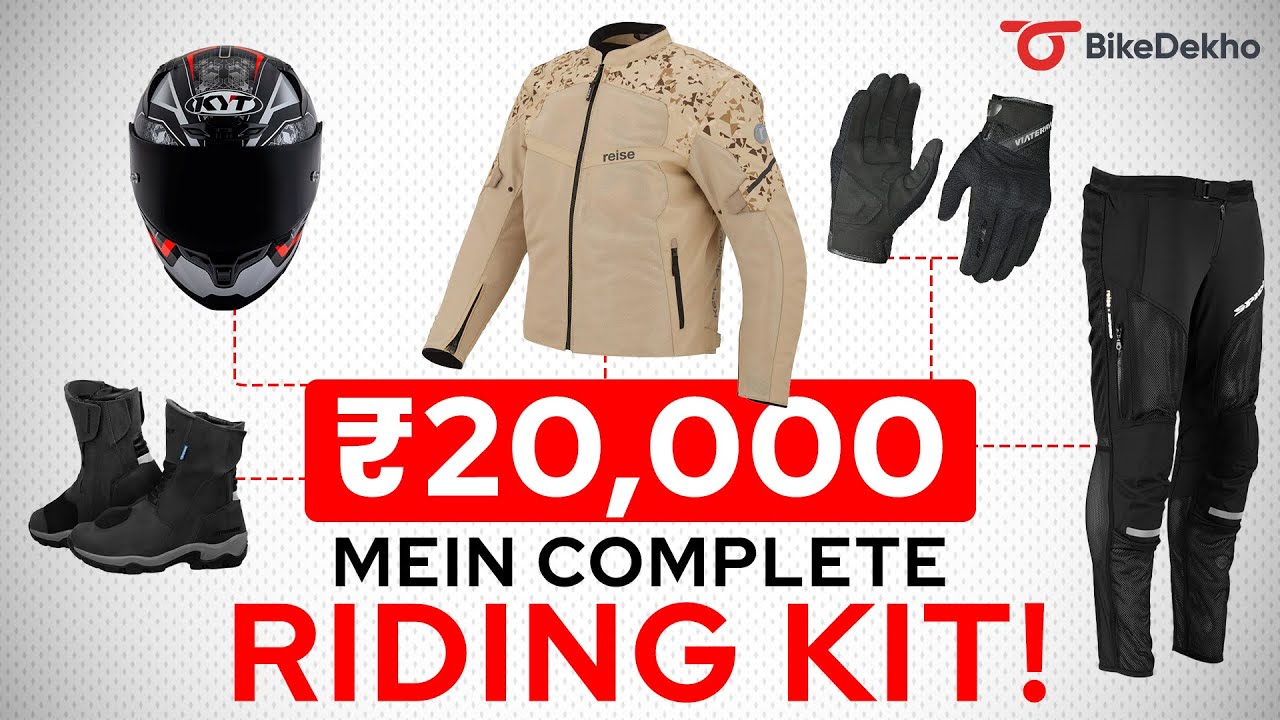 Budget-friendly riding gear | Complete your riding kit in Rs. 20,000 ...