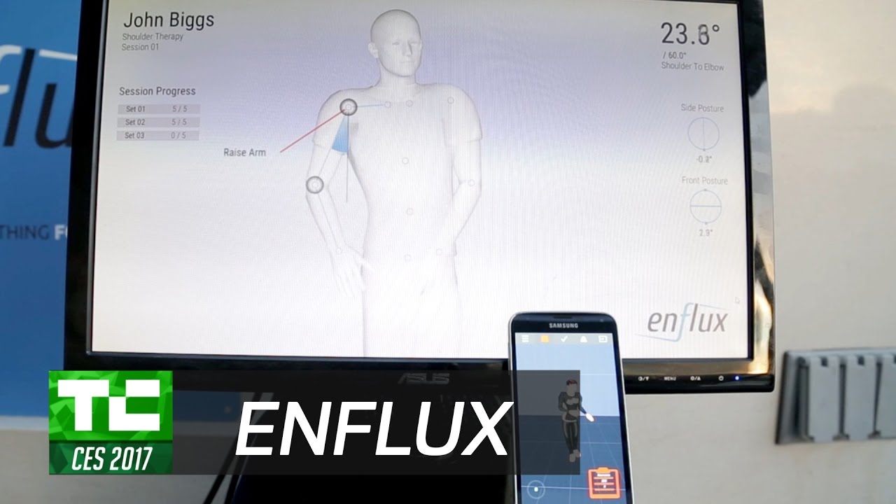 Enflux demonstrates motion capture clothing - YouTube