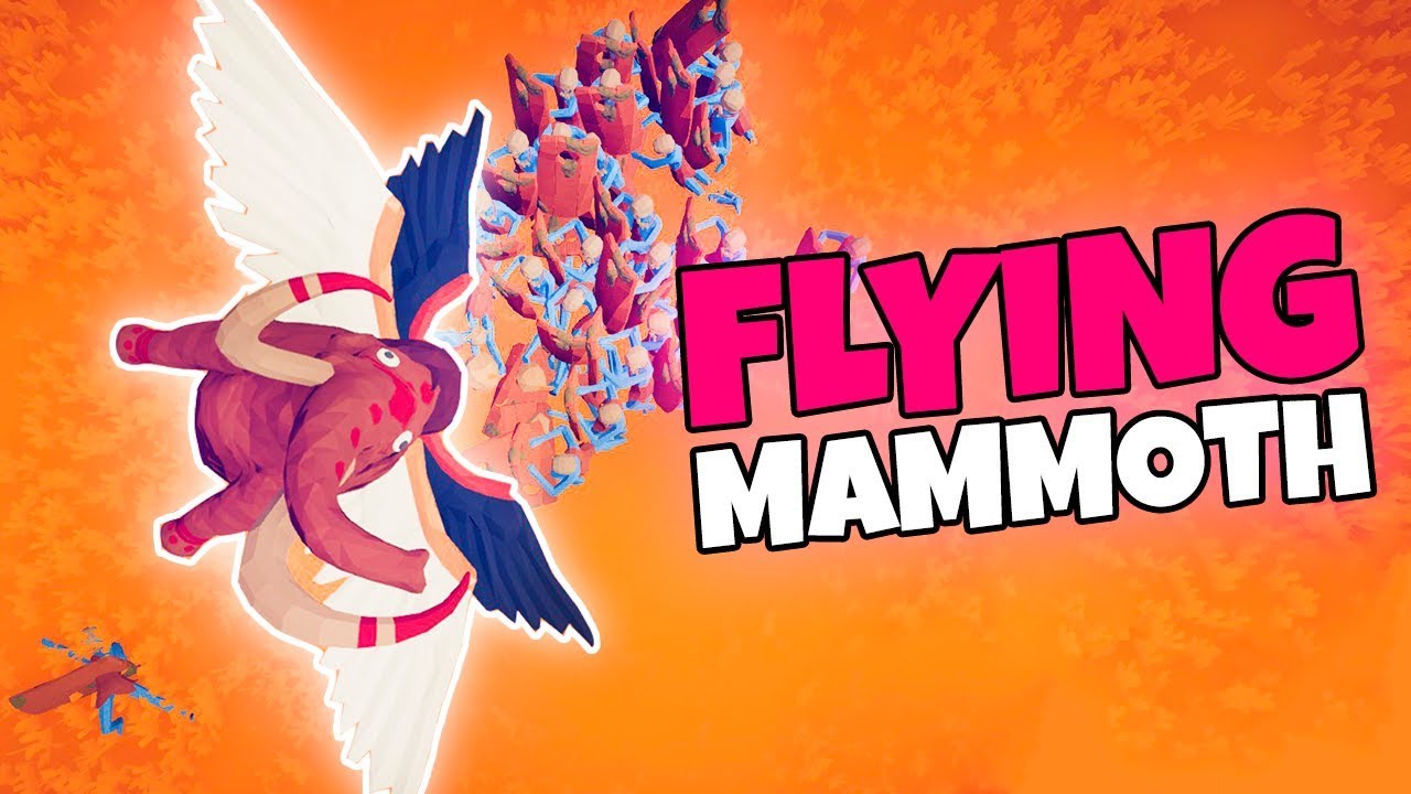 FLYING MAMMOTH WITH WINGS | TABS MODDED GAMEPLAY - YouTube
