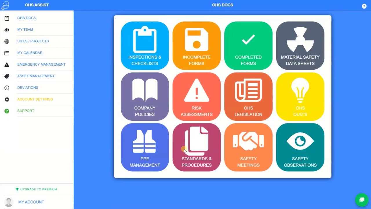 OHS Assist Getting Started (Web App Version) - YouTube