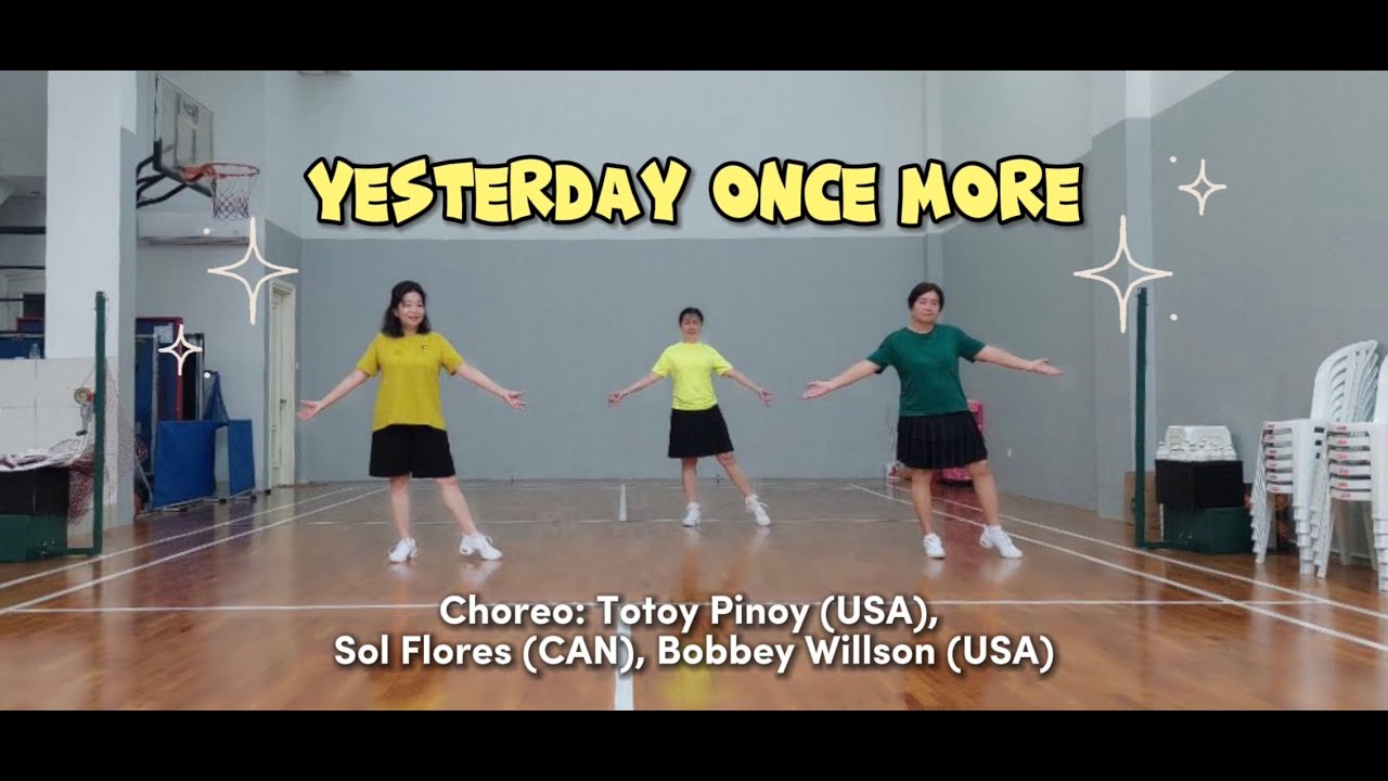 Yesterday Once More - Line Dance - YouTube