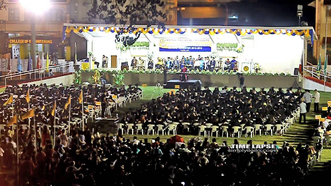 Time Lapse: Central Philippine University Graduation Day 2013 - YouTube
