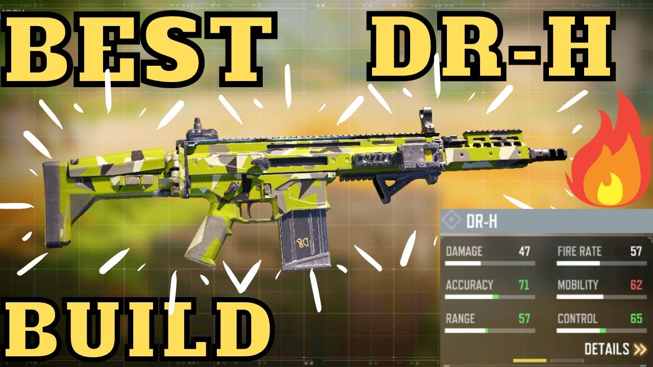 DR-H BEST DAMAGE + ZERO RECOIL Gunsmith!! Best Cod Mobile DR-H loadout ...