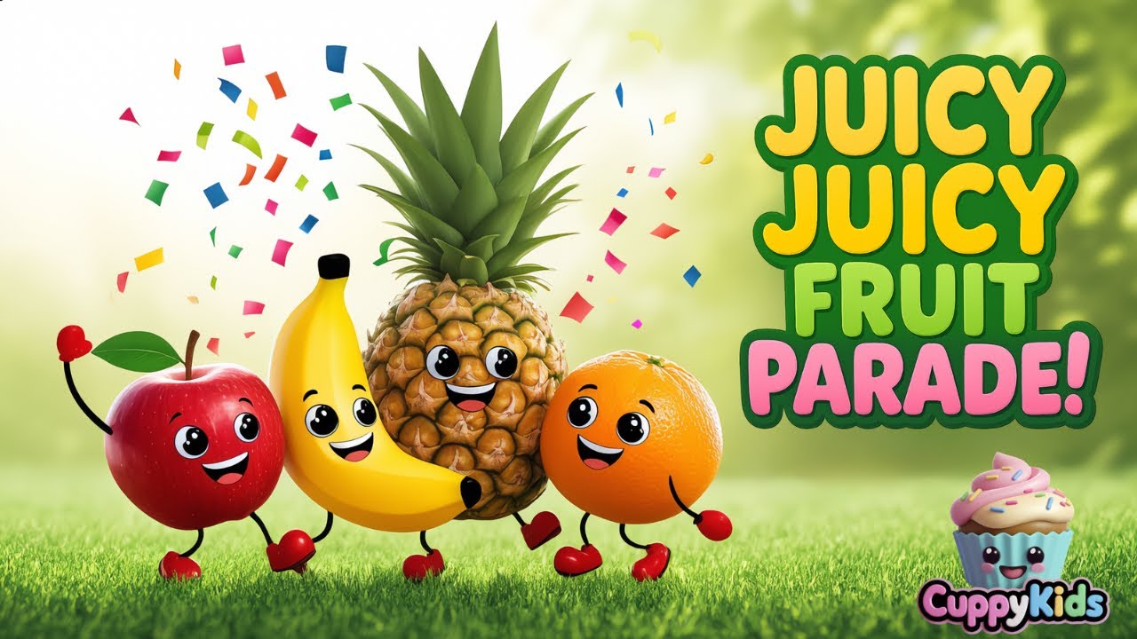 Juicy Juicy Fruit Parade 🍉🍓 | Fun Fruit Song for Kids | CuppyKids - YouTube