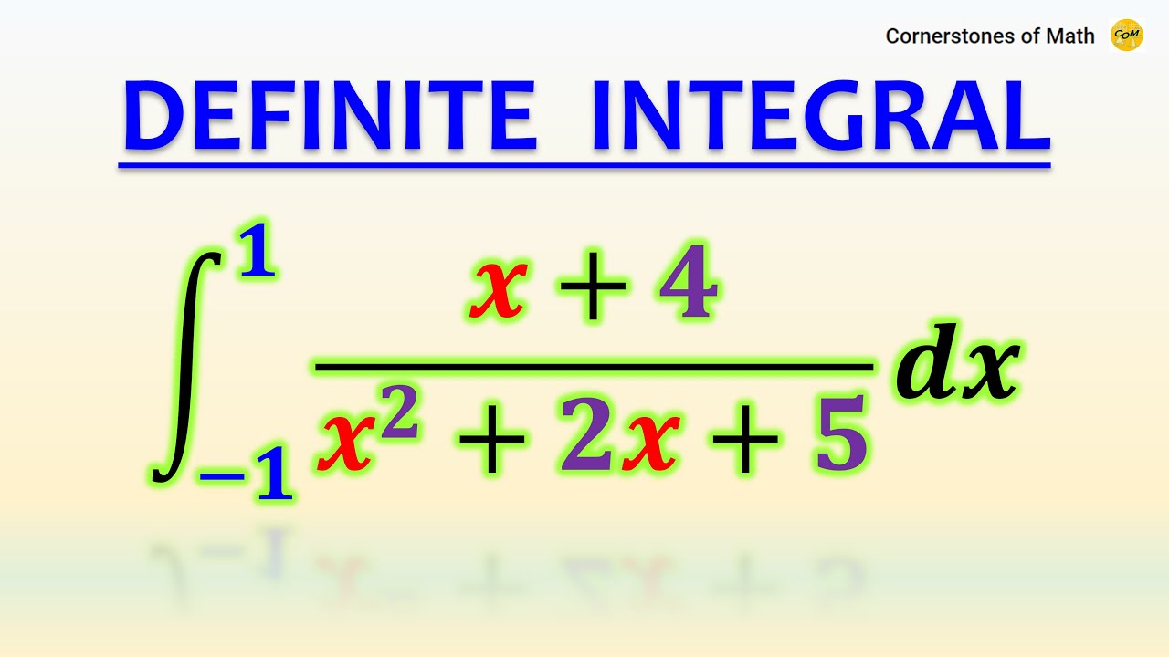 Integral Of x 4 x 2 2x 5 From X 1 To X 1 YouTube