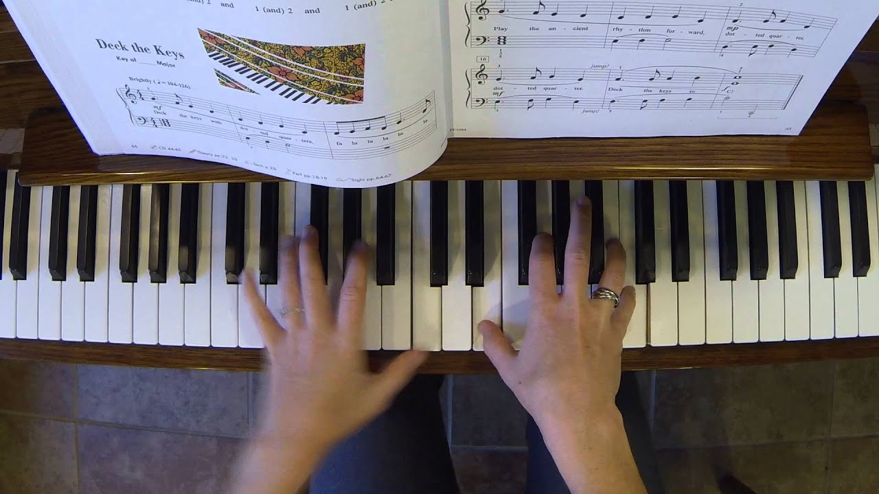Deck the Keys- Piano Adventures/2B/Lesson Book - YouTube