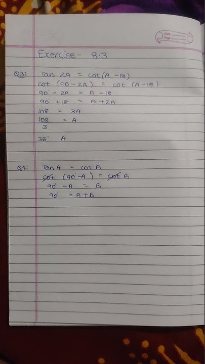 Class 10 chapter 8 exercise 8.3 question 3 and 4 in easy method - YouTube