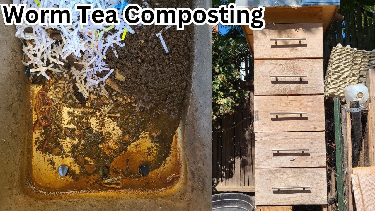 Worm tea tower build (worm composting) - YouTube