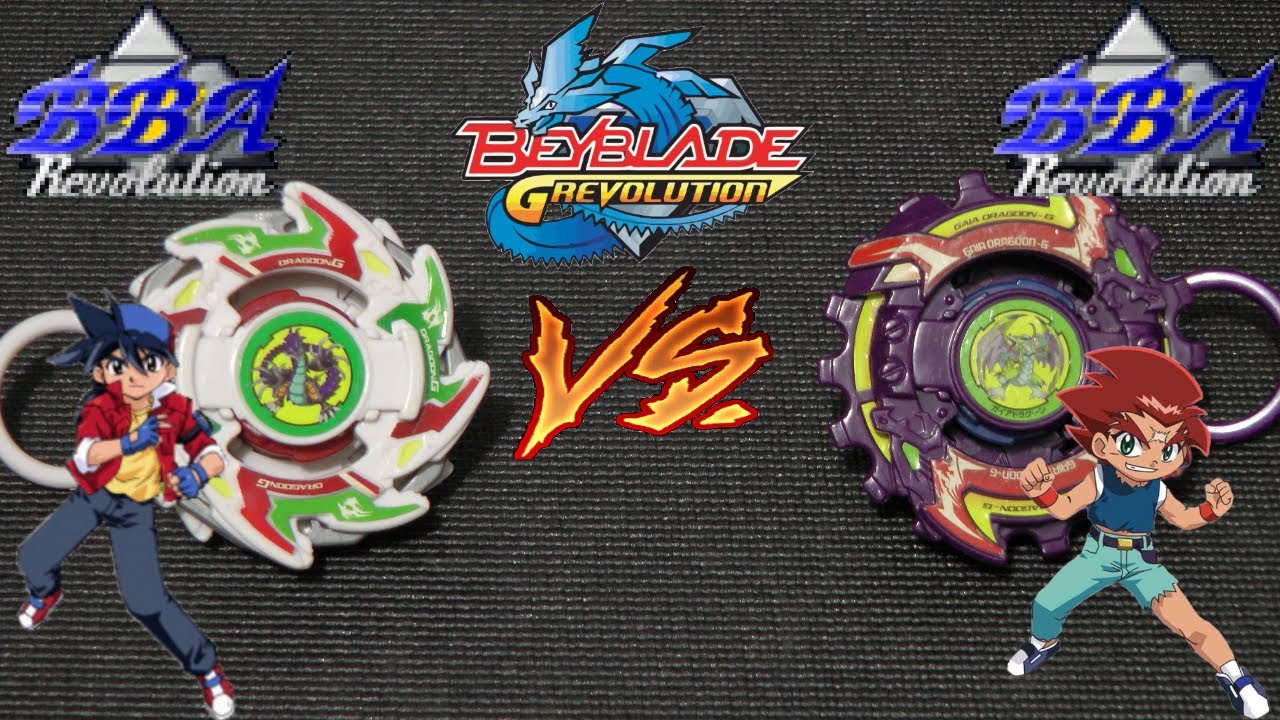 Dragoon G vs Gaia/Strata Dragoon G | Beyblade G-Revolution Battle - YouTube