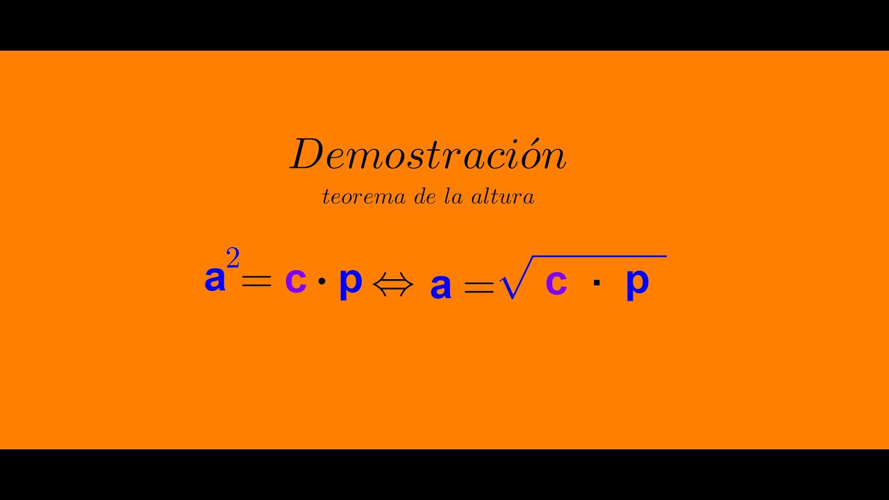 Demostración: Teorema de los Catetos #education #maths #mathematics # ...