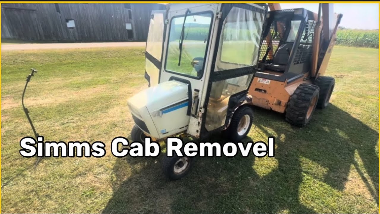 Cub Cadet 1862 Cyclops Sims Cab Removal - YouTube