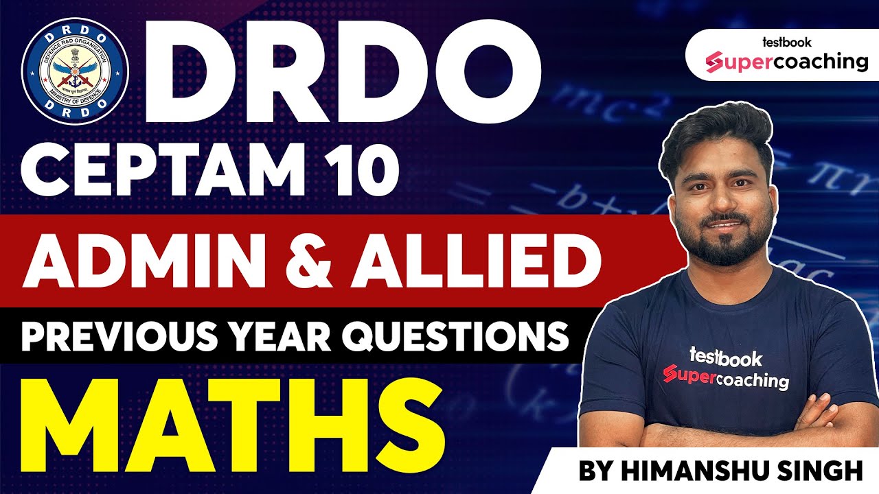 DRDO CEPTAM Previous Year Paper | DRDO CEPTAM A&A Maths | Important ...