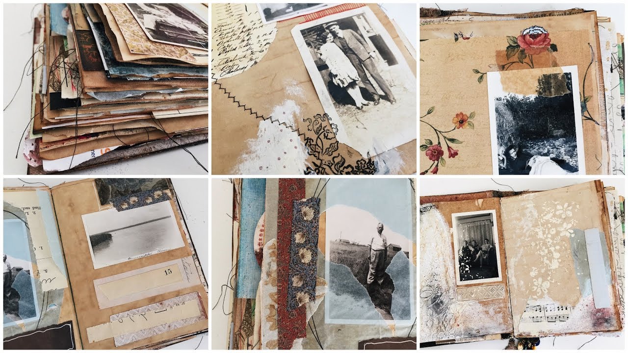 Nameless Art Journal Progress Flip Through | UPDATE - YouTube