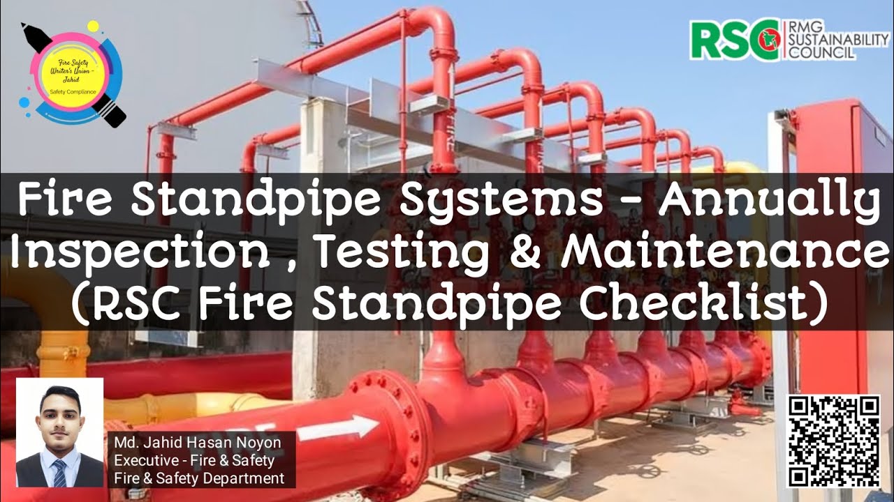 RSC Fire Standpipe Checklist - Annually (বাংলায়) - YouTube