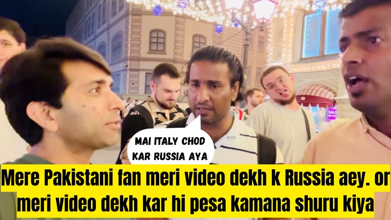 My pakistani fans came to Russia after watching my videos. - YouTube