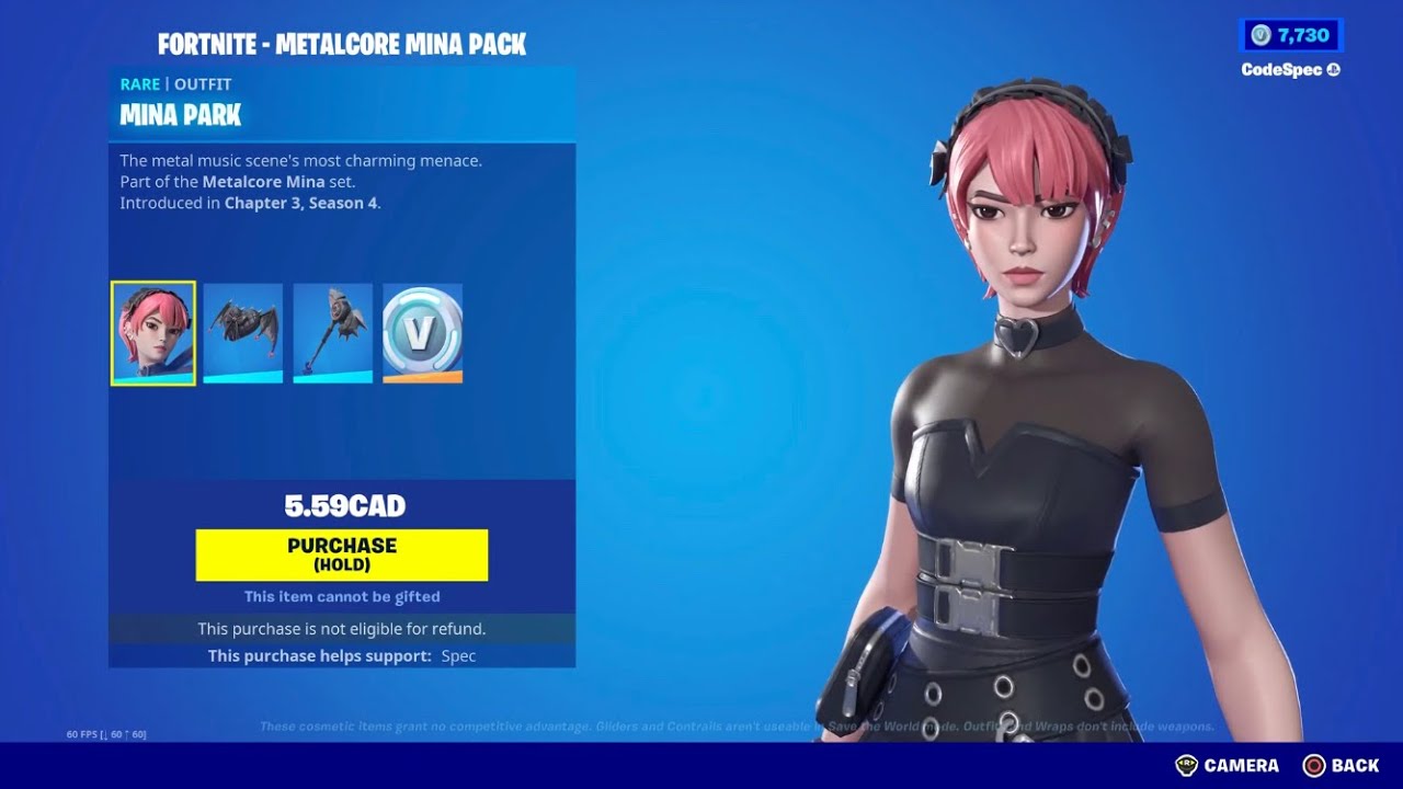 *NEW* Metalcore Mina Starter Pack! (Fortnite Battle Royale) - YouTube