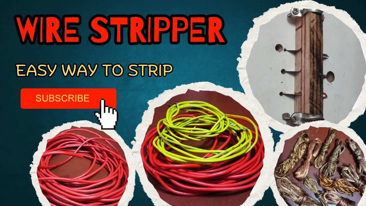 How to strip copper from wires? Wire stripper! @NutBoltfam - YouTube