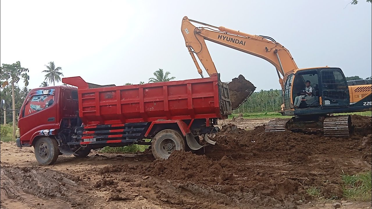 skil operator excavotor mudah driver truk tongkang - YouTube