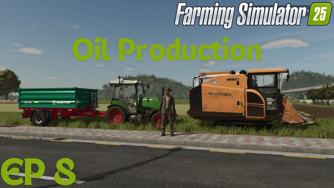 Rice Harvest Complete! Oil Production Has Started! Farming Simulator 25 ...