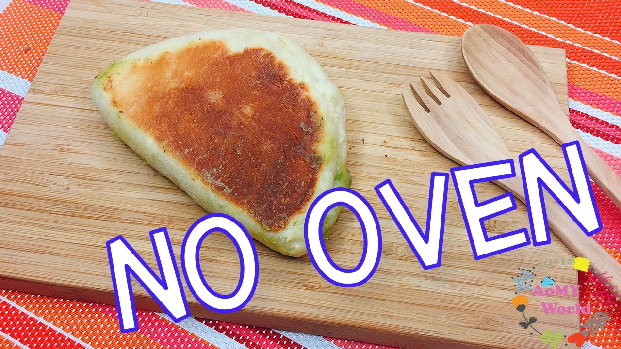 no-oven-pandan-custard-bun