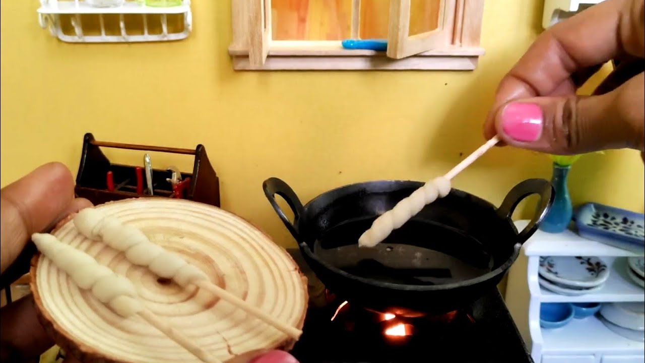 Mini Stick Roll || Miniature Real Cooking || Miniature Foody - YouTube